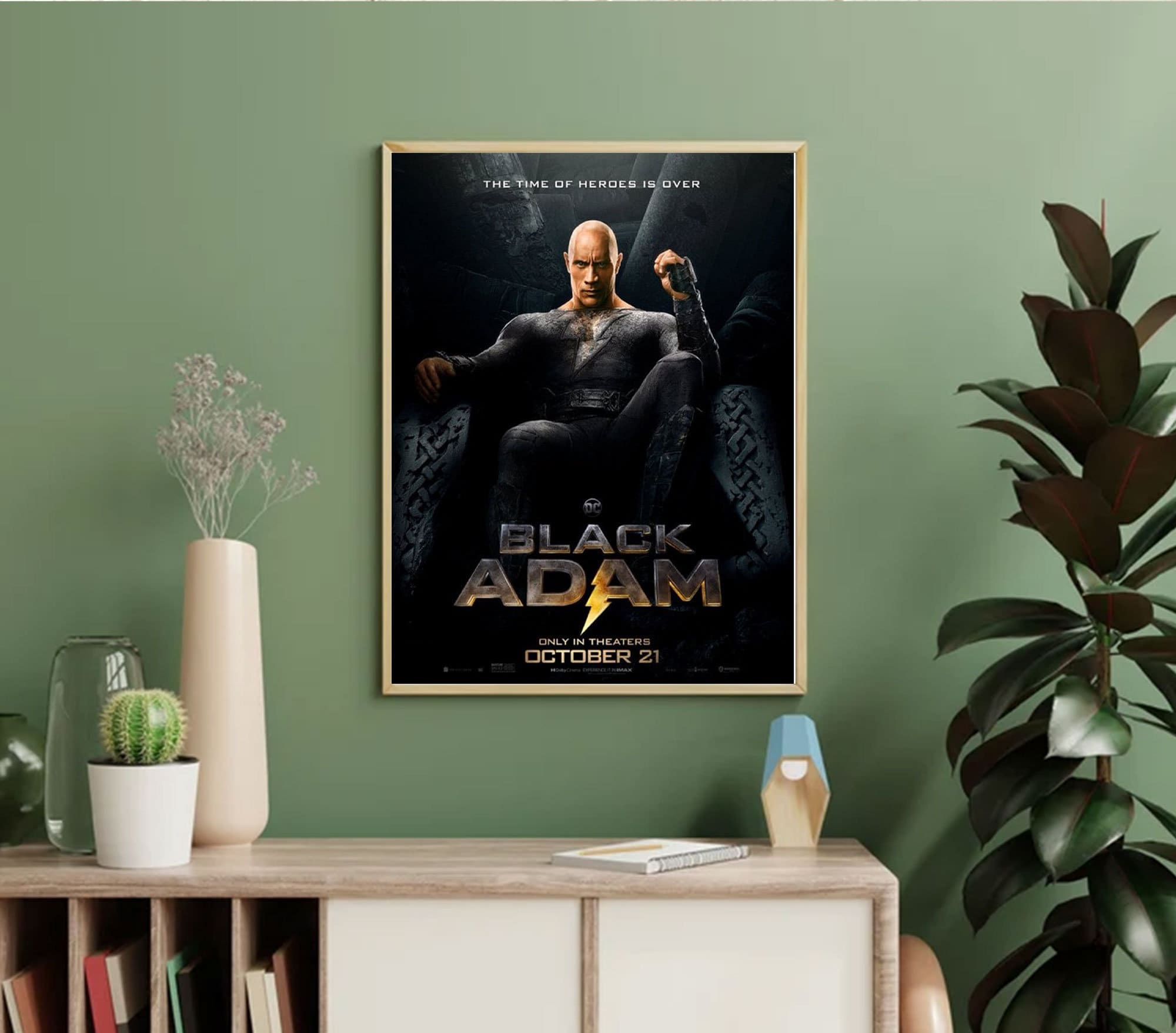 Black Adam Movie Poster 2022, Black Adam Dwayne Johnson sold by ChaZhan ...