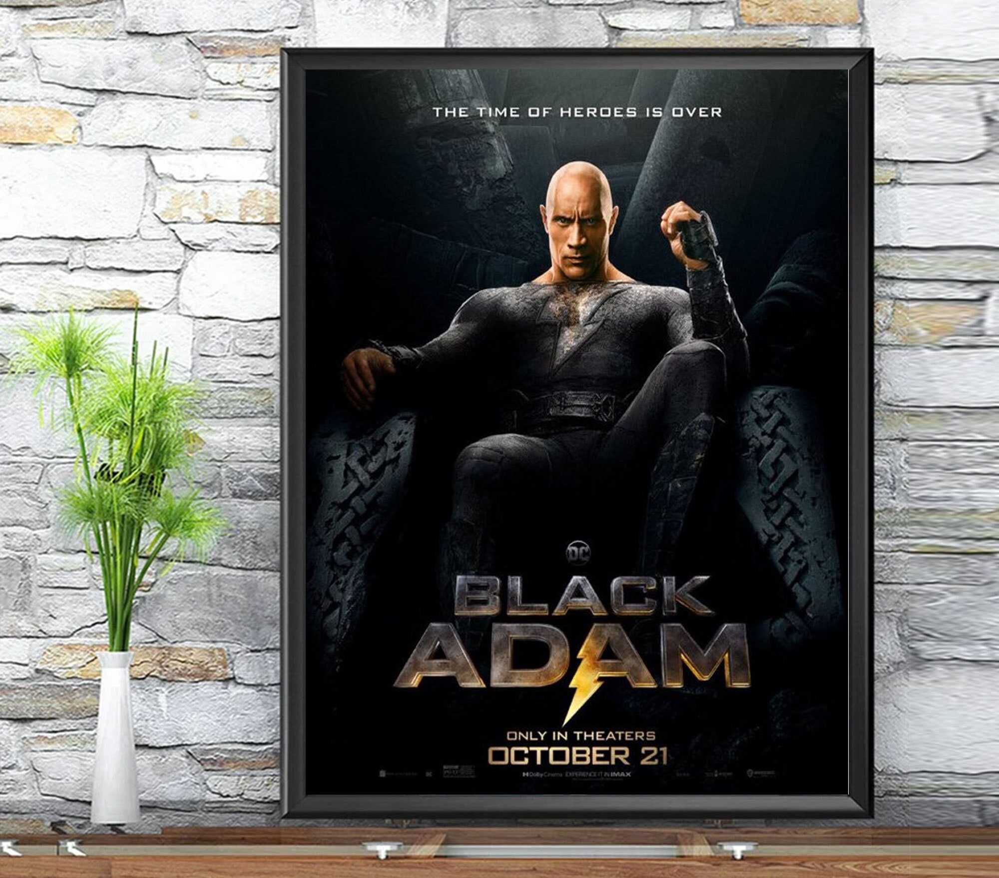 Black Adam Movie Poster 2022, Black Adam Dwayne Johnson sold by ChaZhan ...