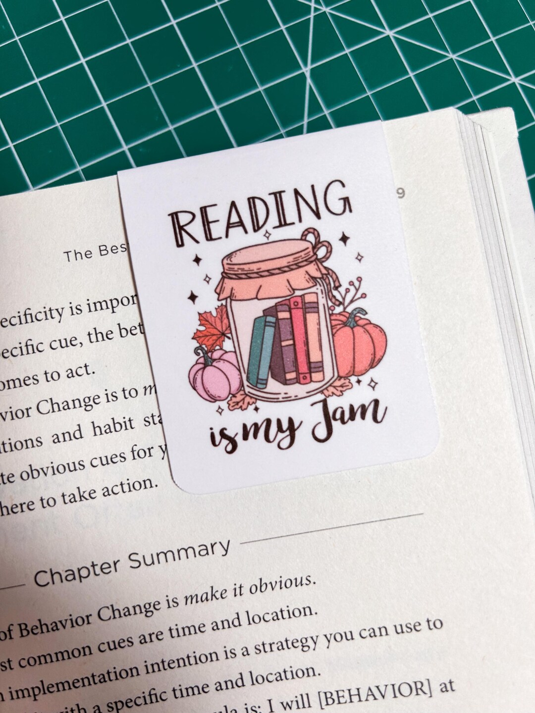 Reading is My Jam Magnetic Bookmark, Book Accessories, Book Lovers ...