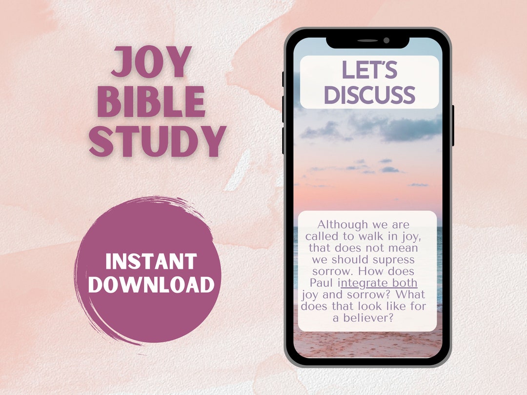Joy Bible Study Template Activity Women's Christian Devotional iPhone ...