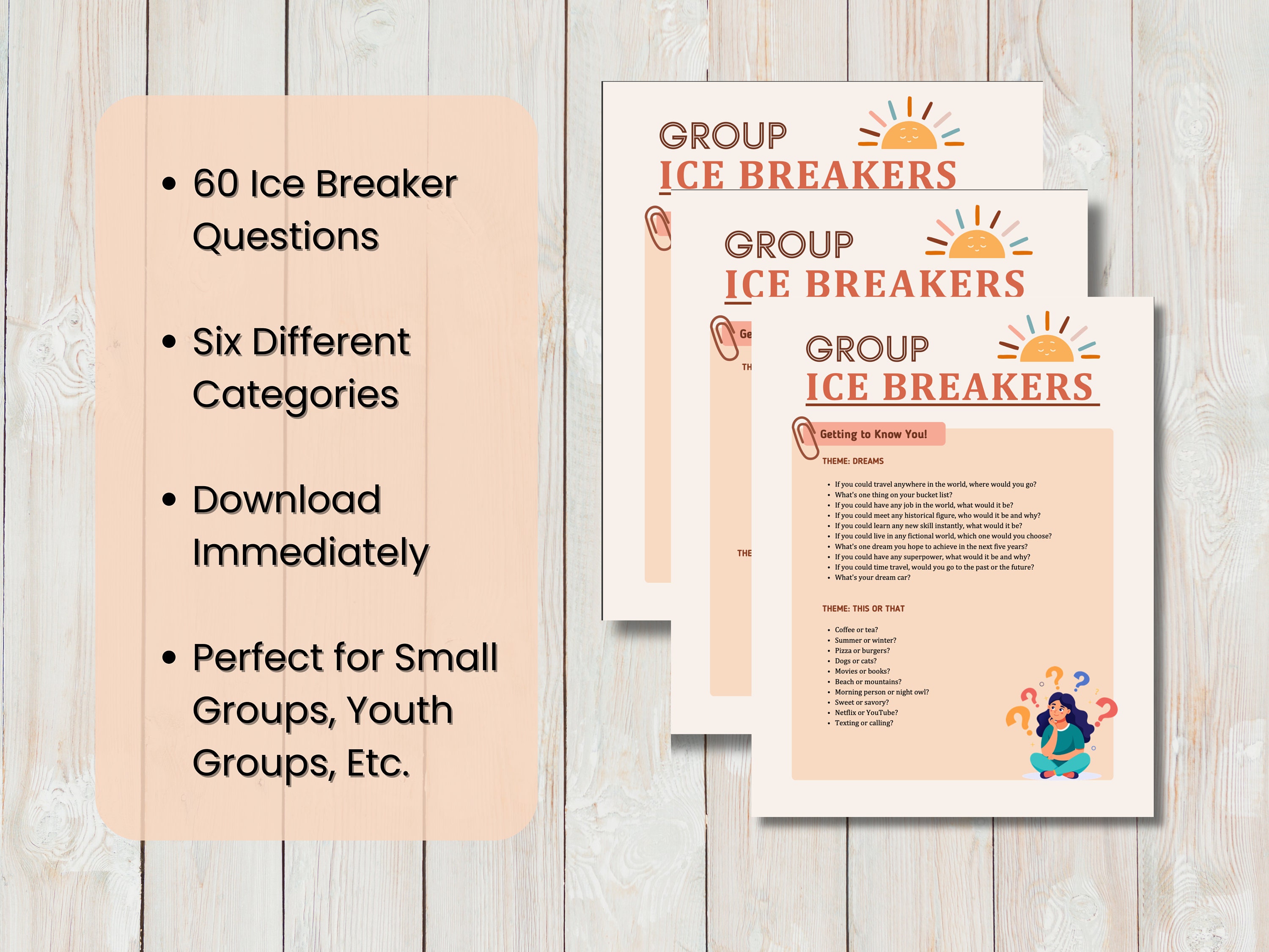 60 Ice Breaker Questions Youth and Young Adult Small Groups Creative ...