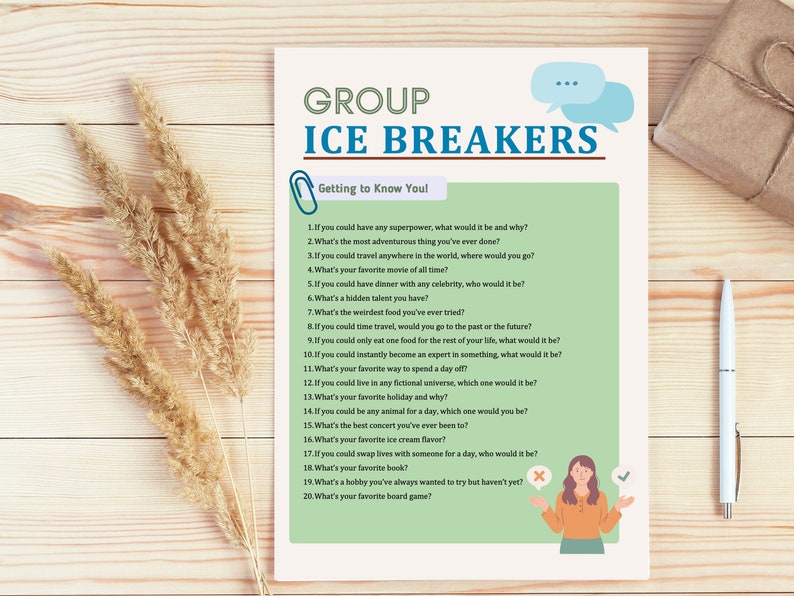 100 Discussion Starters and Ice Breaker Questions Youth and Young Adult ...