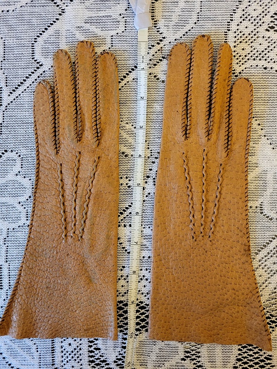 Vintage unlined leather gloves - Gem