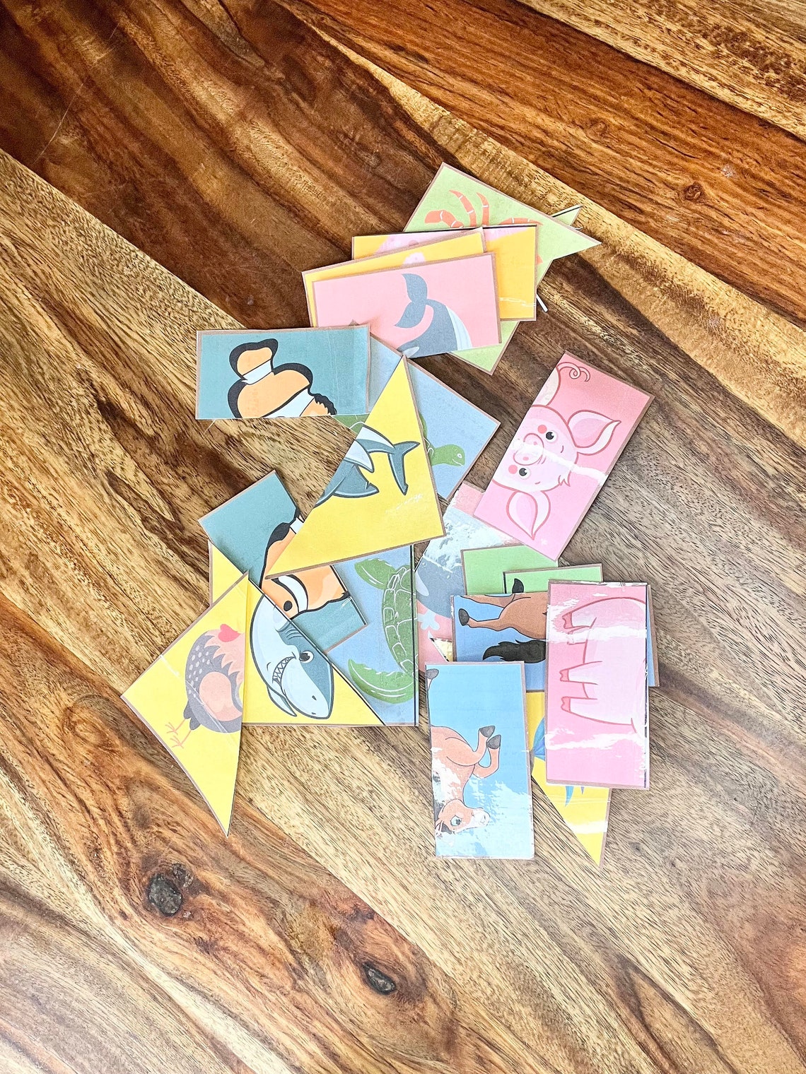 Downloadable Easy Toddler Puzzle Printables, 32 Pieces, 16-2 Piece ...