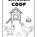 10 Page Farm Coloring Book Printable Download, Farm Animals, Preschool ...