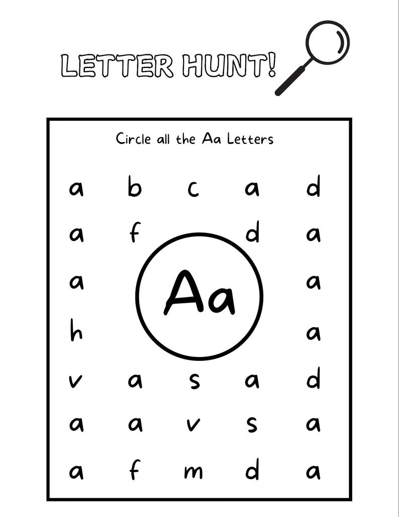 20 Page My Letter of the Week Book-letter Aa Preschool Home School Pre ...
