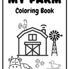 10 Page Farm Coloring Book Printable Download, Farm Animals, Preschool ...