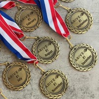 Custom Engraved Medal: Antique Gold, Silver, or Bronze in Velvet Gift ...