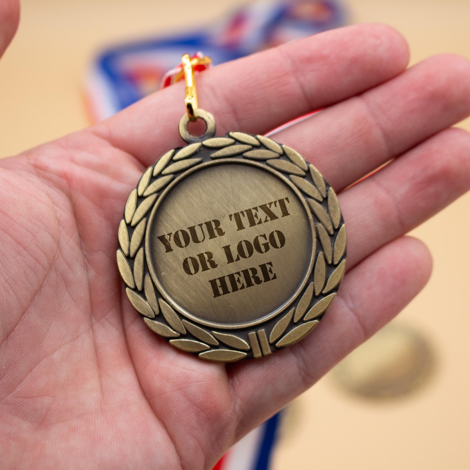 Custom Engraved Bronze Award Medals With Ribbon - Custom Engraved ...