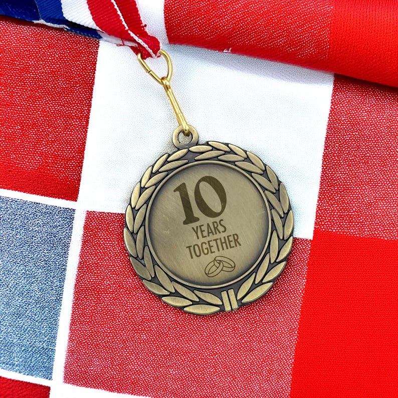 Personalized Anniversary Medal – Years Together, Wedding Anniversary ...