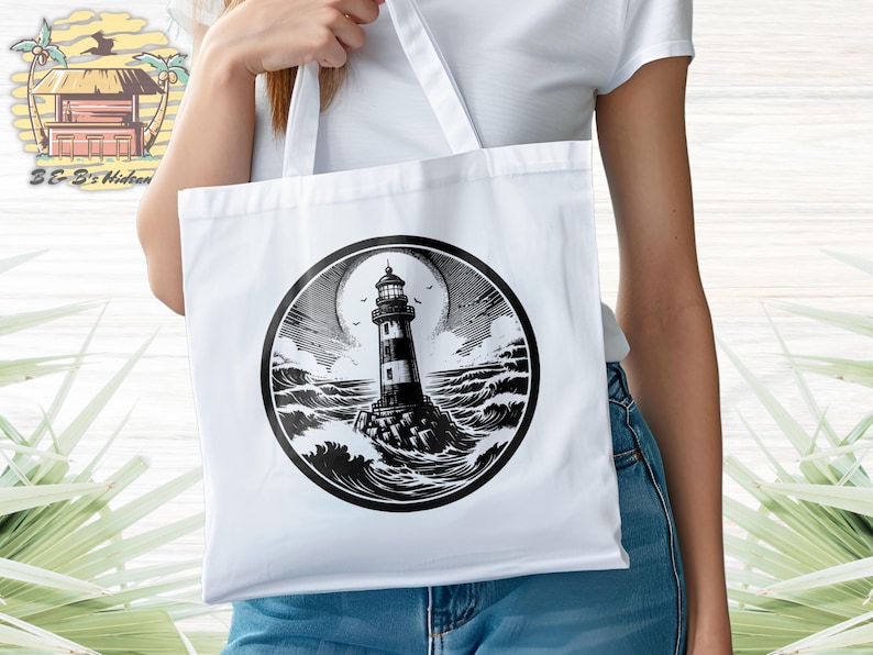 Lighthouse SVG File, Digital Download for Laser Engraving, Lighthouse ...