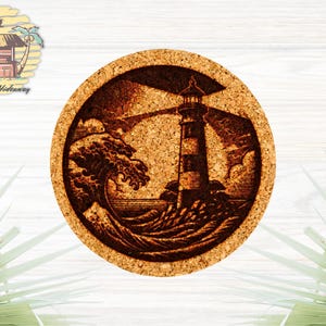 Lighthouse Wave SVG Digital Download for Laser Engraving and ...