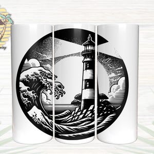 Lighthouse Wave SVG Digital Download for Laser Engraving and ...
