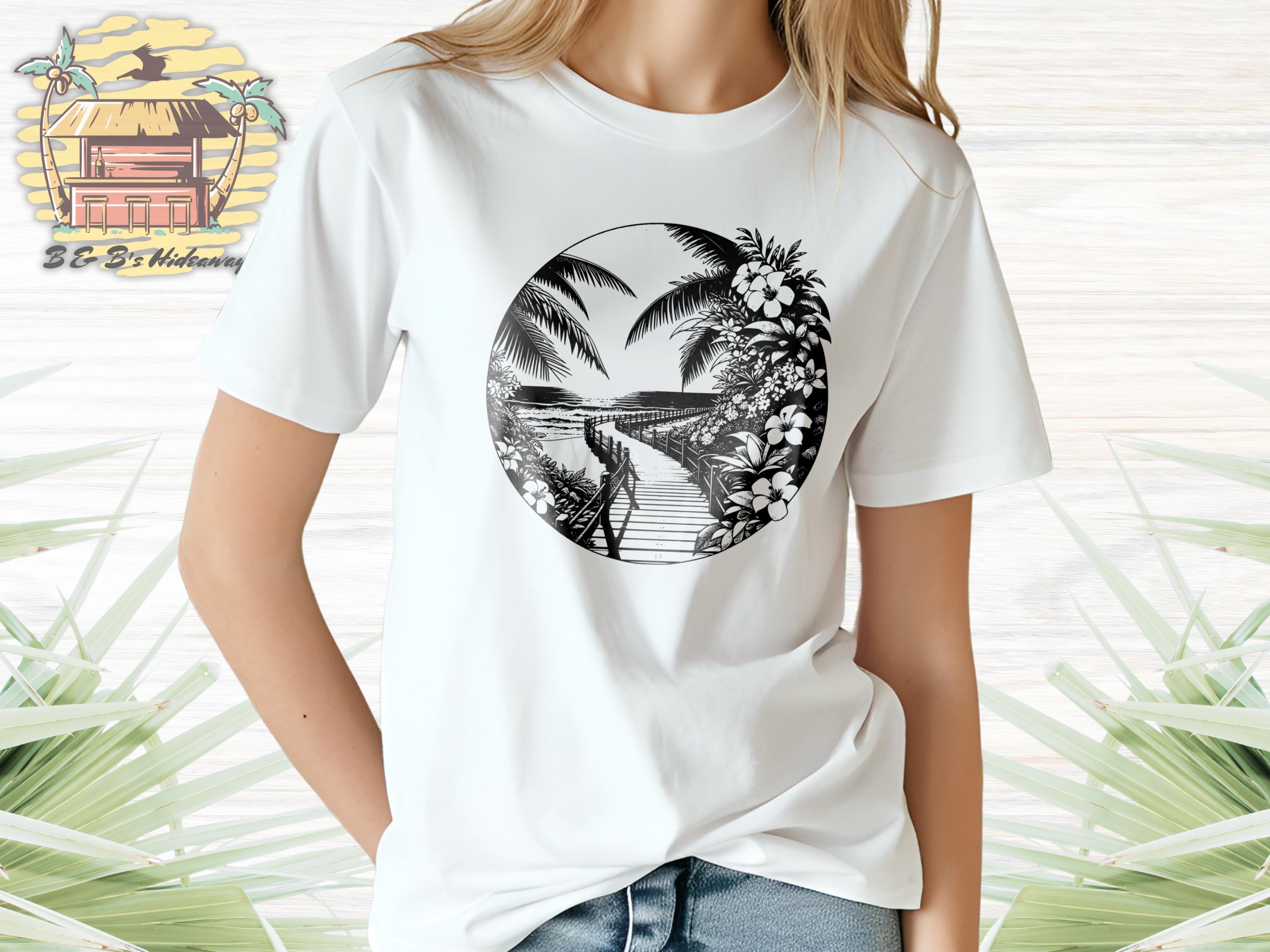 Tropical Beach Boardwalk Pathway SVG, Digital Download for Laser ...