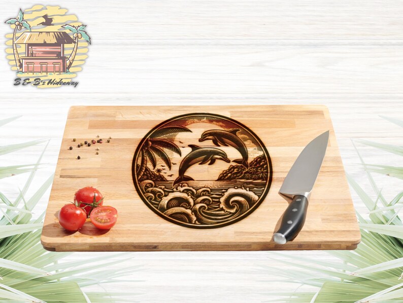 Dolphin Ocean Scene Digital Download SVG for Laser Engraving and ...