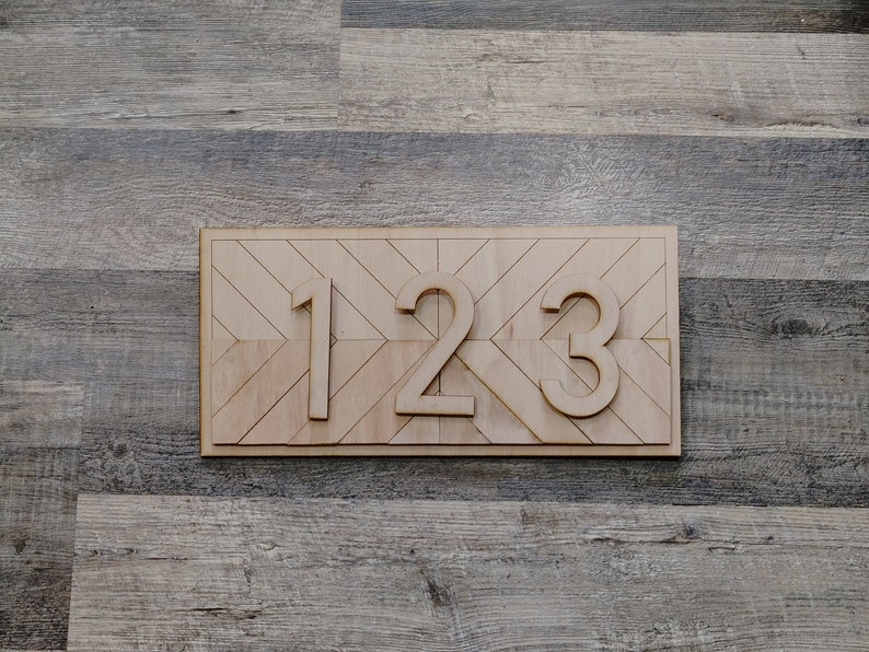 Barn Quilt DIY Paint House Number Plaque, House Numbers, House Number ...