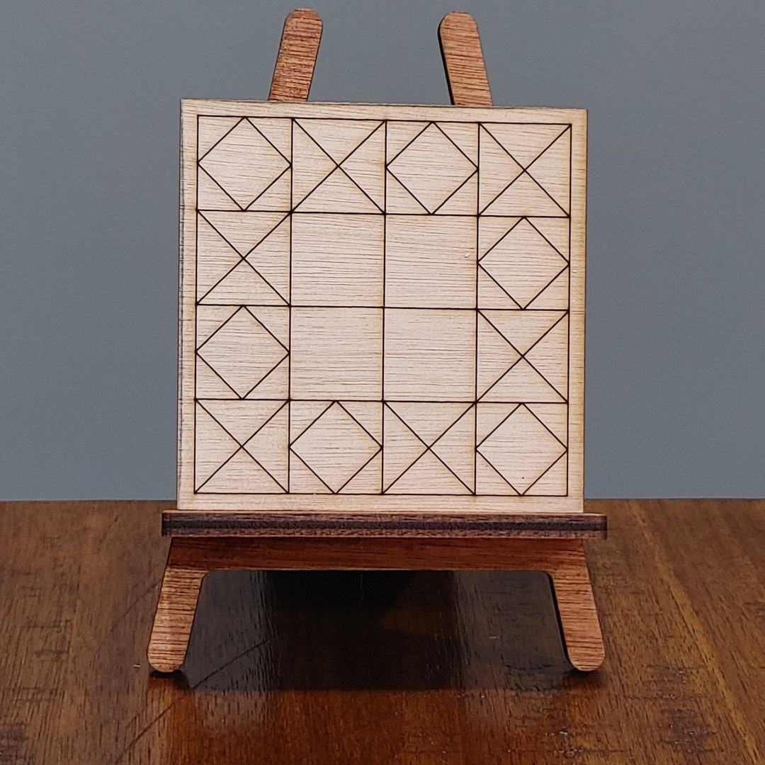 G6 Geometric Style Quilt Pattern Lines DIY, Unfinished Wood Cutout ...