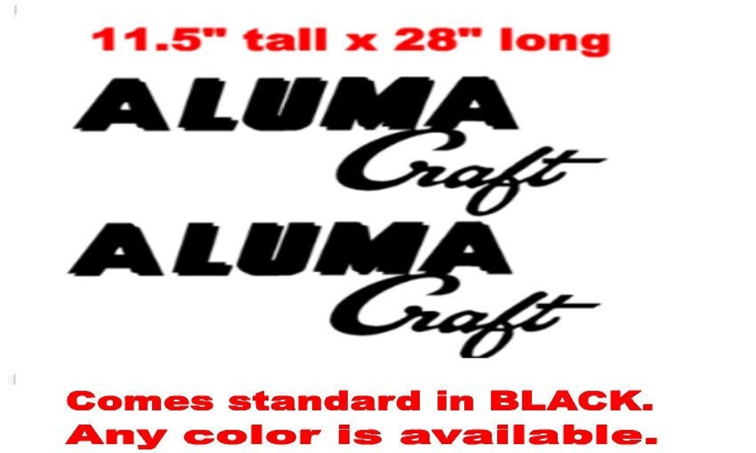 Set of port and Starboard Alumacraft Replacement Boat Decals / Stickers ...