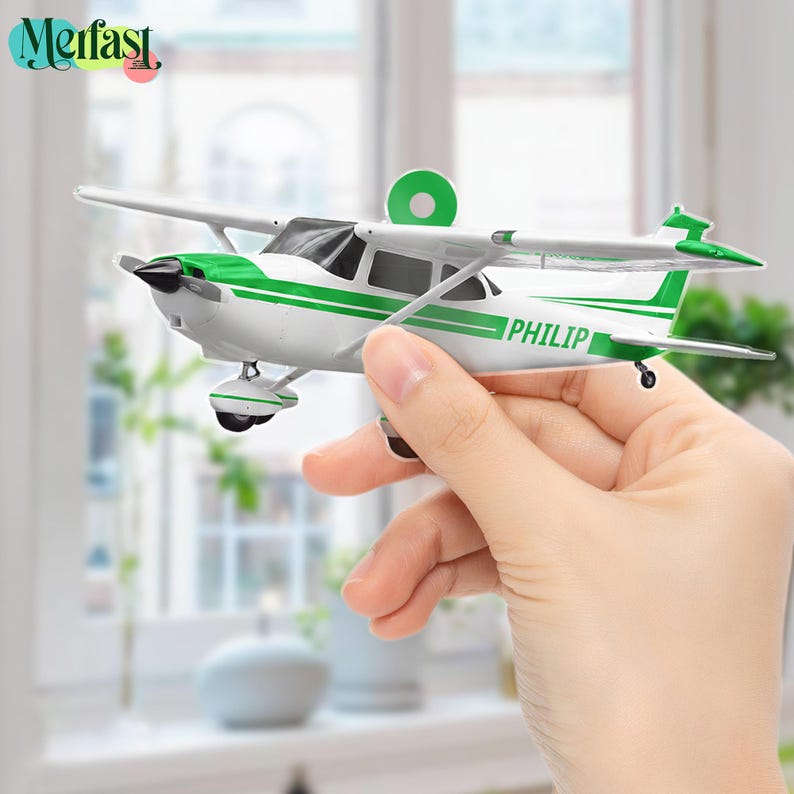 Personalized Pilot Plane Ornament: Custom Name Aircraft Keepsake ...
