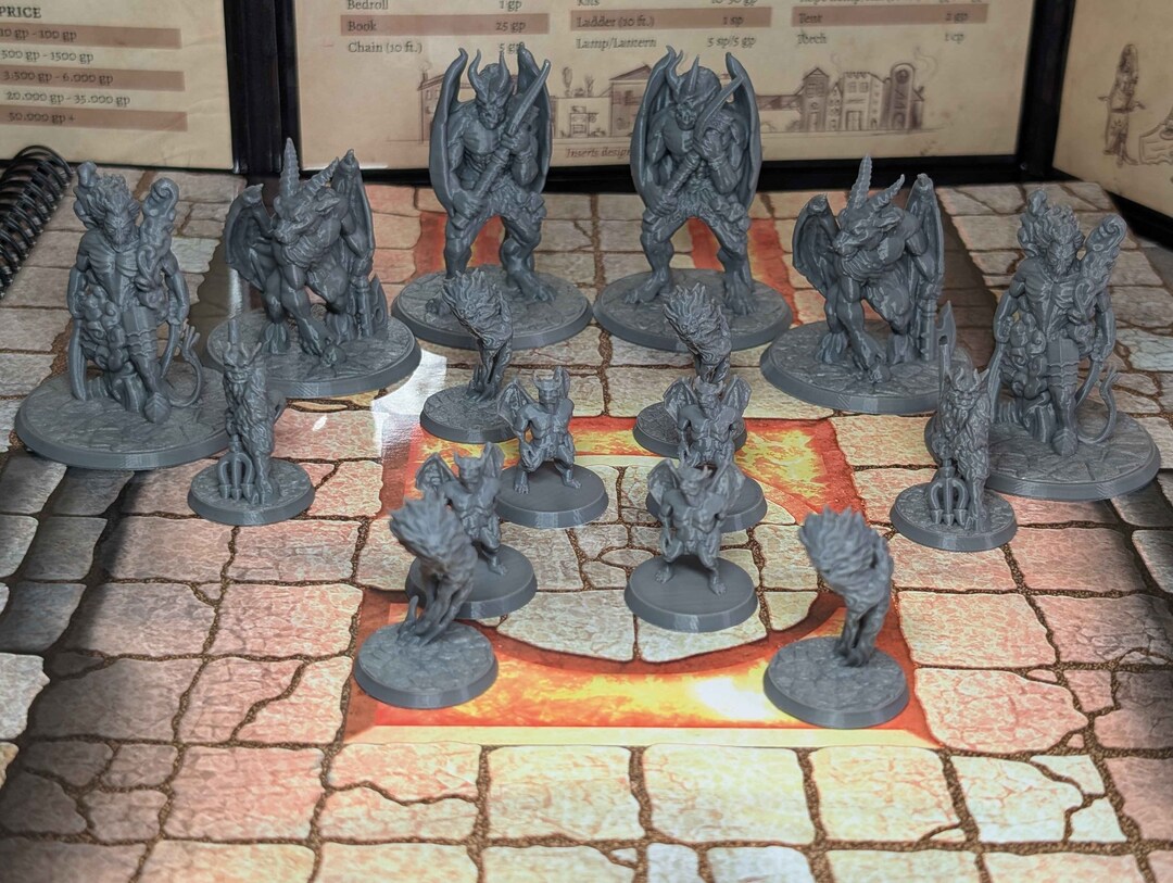 Demons and Hellspawn Miniatures for D&D, Pathfinder and TTRPG - Etsy
