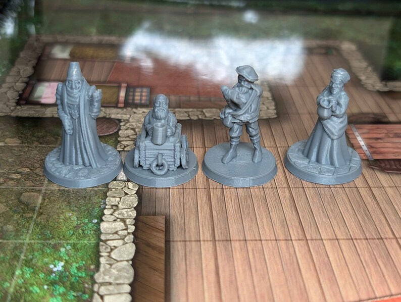 35 Townsfolk NPC Bundle - Miniatures for D&D, Pathfinder and TTRPG - Etsy