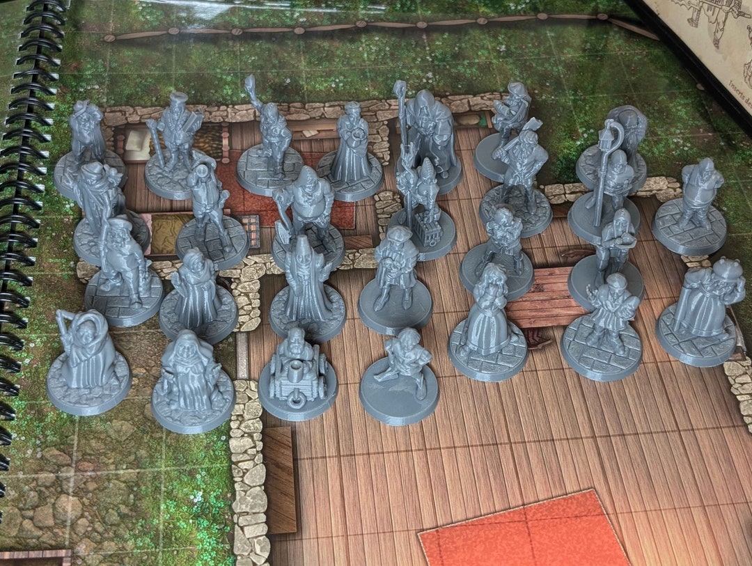 Townsfolk NPC Bundle Miniatures for D&D, Pathfinder and TTRPG - Etsy