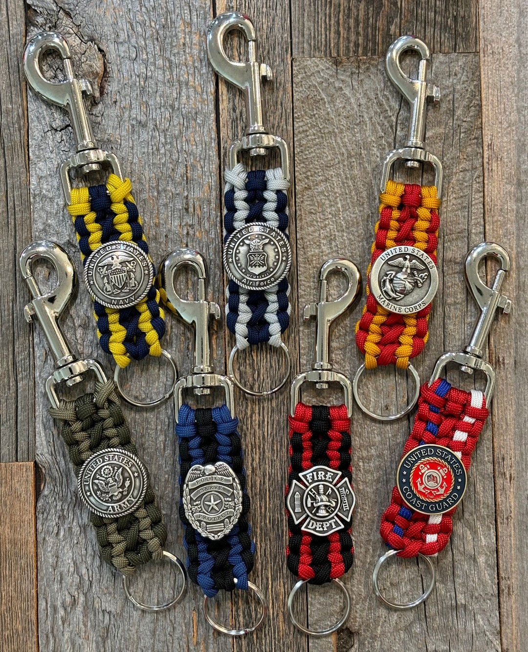 Military and First Responder Keyrings - Etsy
