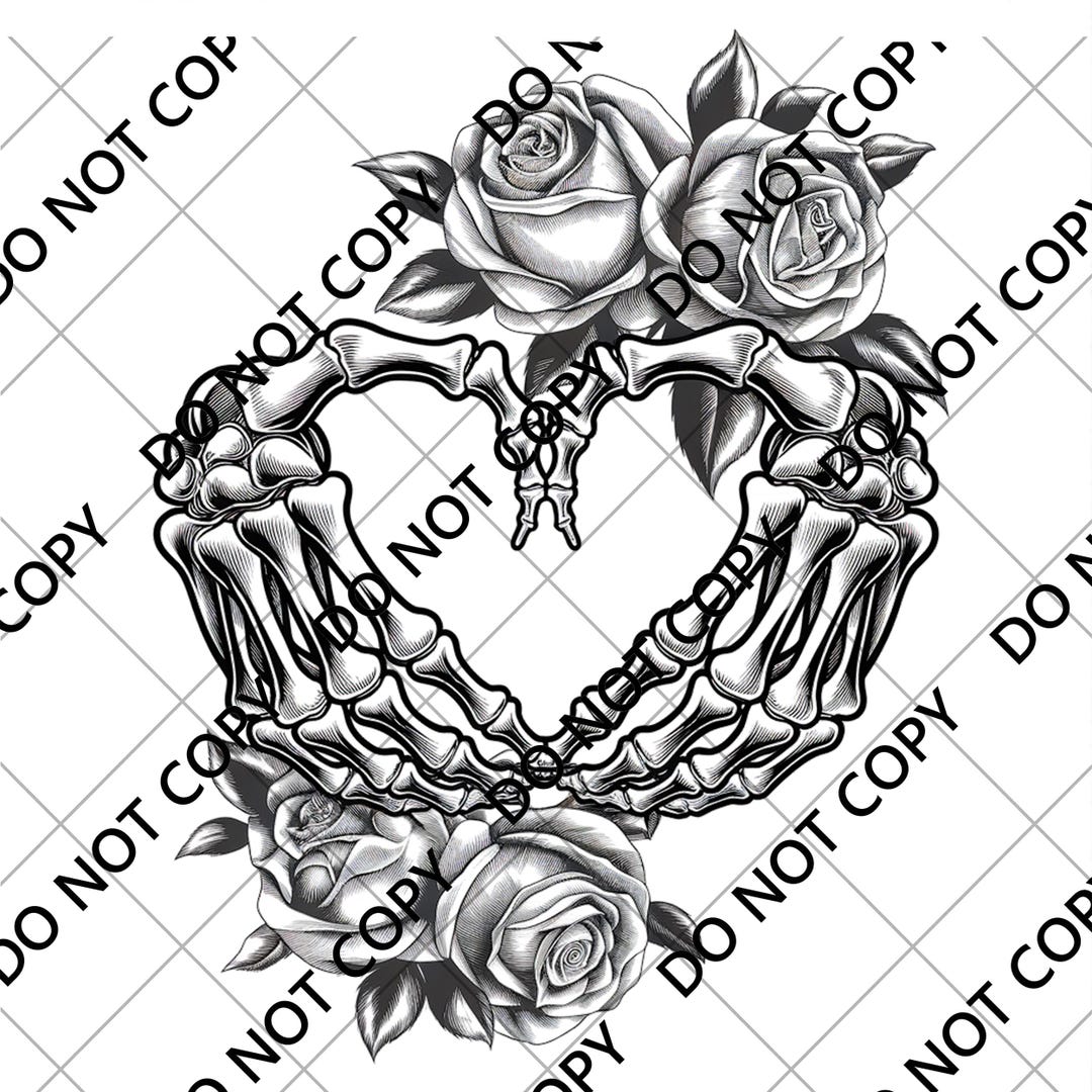 Skeleton Heart Vector, Gothic Valentine Clipart, Spooky Love PNG ...