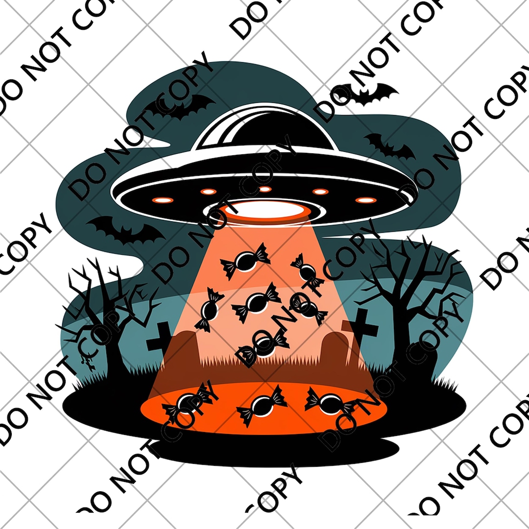 Candy UFO Abduction Vector, Good Luck Escaping Them PNG, Alien ...