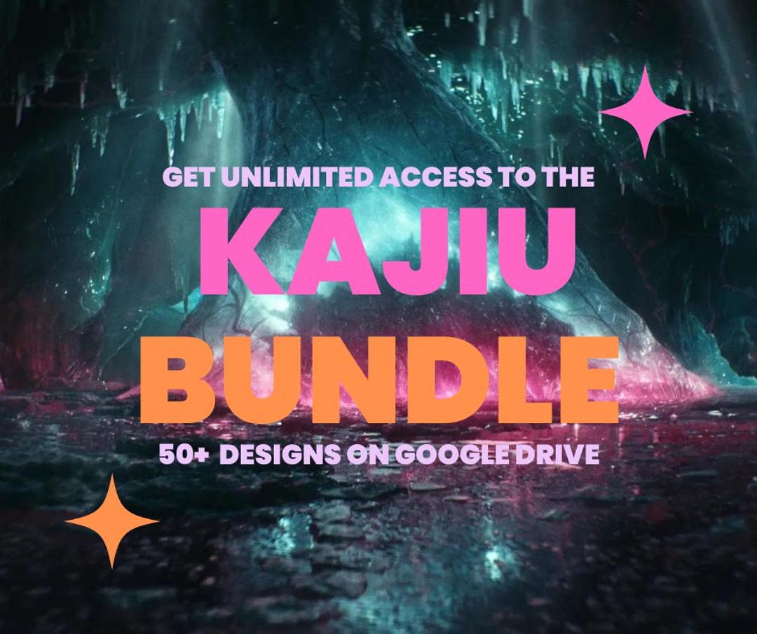 Monsterverse Kaiju Bundle Digital Art, Monster Vector Design, Kaiju PNG, Horror Clipart, Giant ...