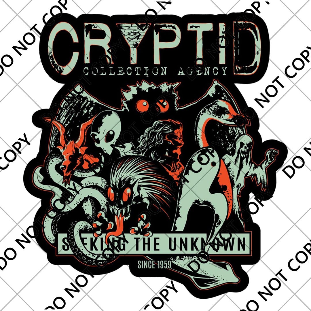 Cryptid Collection Agency Seeing is Believing Digital Art, Paranormal ...