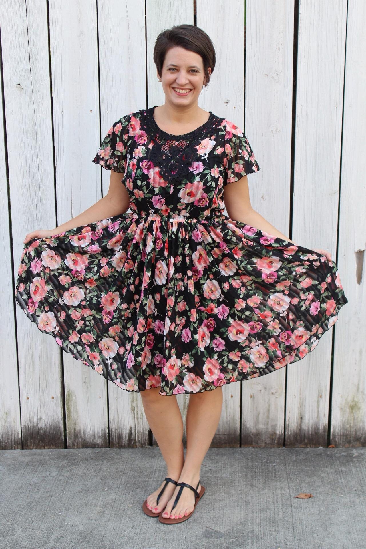 Butterfly Bias Cut Dress Sewing Pattern - Etsy UK
