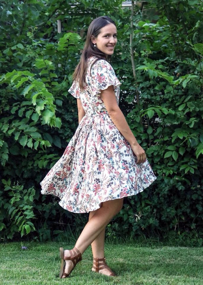 Butterfly Bias Cut Dress Sewing Pattern - Etsy UK