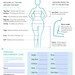 Printable Digital Women's Size Chart With Instructions and Full Bust ...