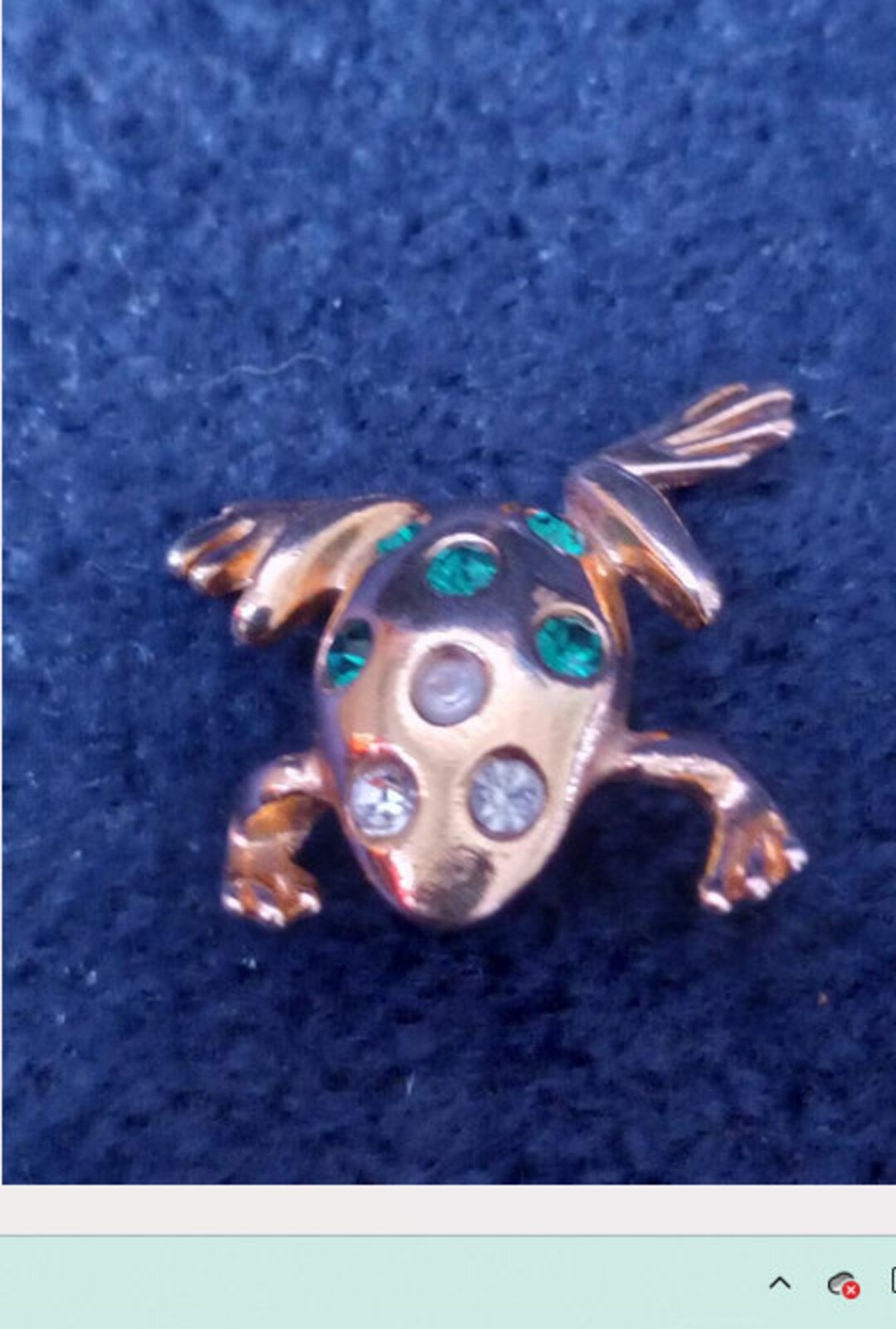 Vintage - Avon - Gold Tone - Frog With Rhinestones Brooch - Etsy