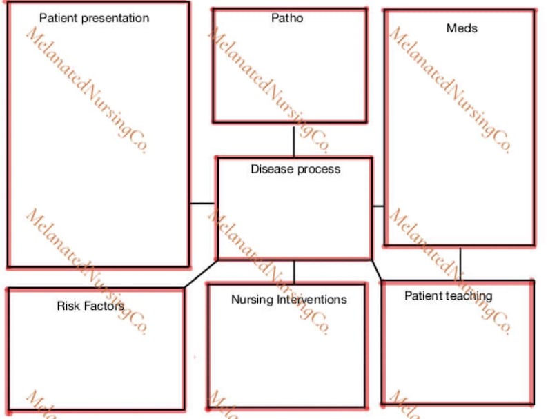 Nursing Concept Map Template - Etsy