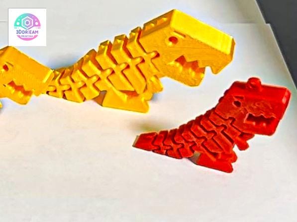 Rexy Flexi, Articulated T-rex, Toy Dinosaur, Keychain, Dinosaur ...