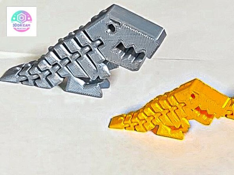 Rexy Flexi, Articulated T-rex, Toy Dinosaur, Keychain, Dinosaur ...