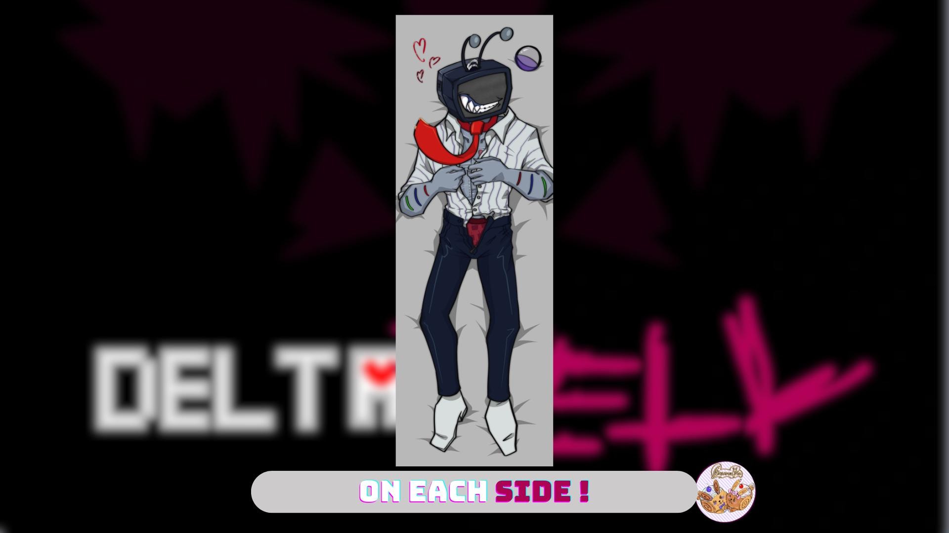 Tennafell Deltafell Dakimakura Pillow Cover – Deltarune Tenna Body ...