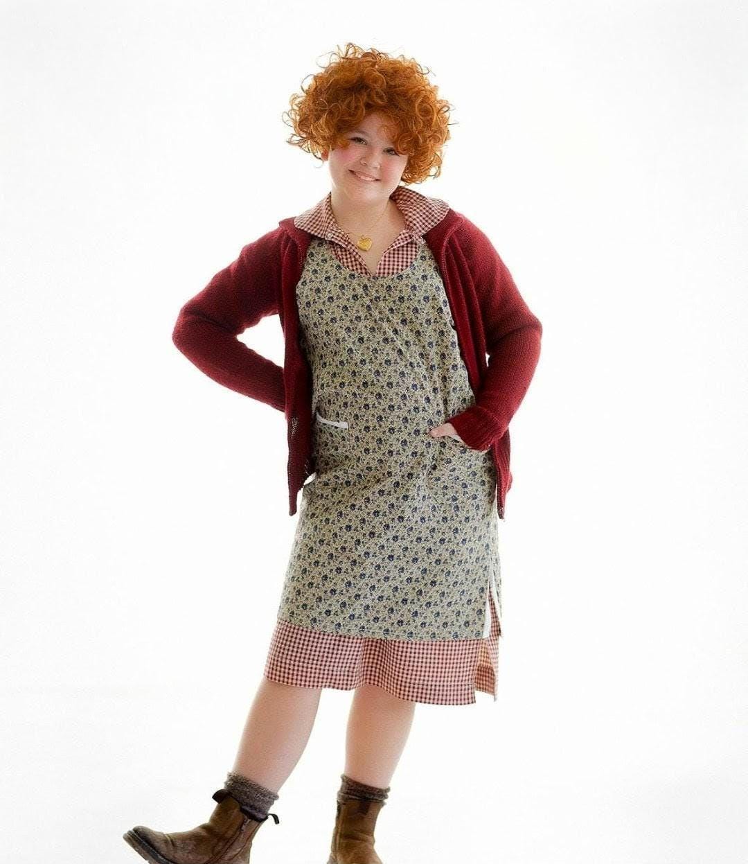 Annie the Musical Orphan's Costume Any Size, Dress and Jumper With ...