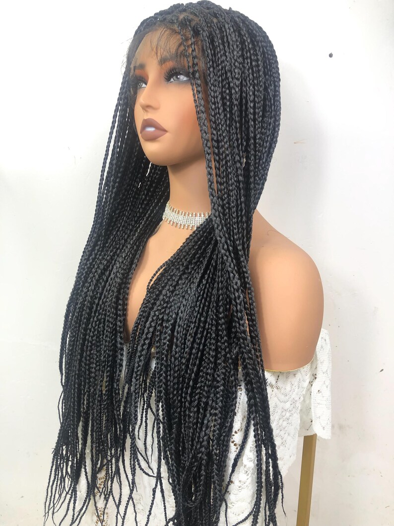Three-strand Braided Wig, Straight, Center Part, Straight Dreadlocks ...