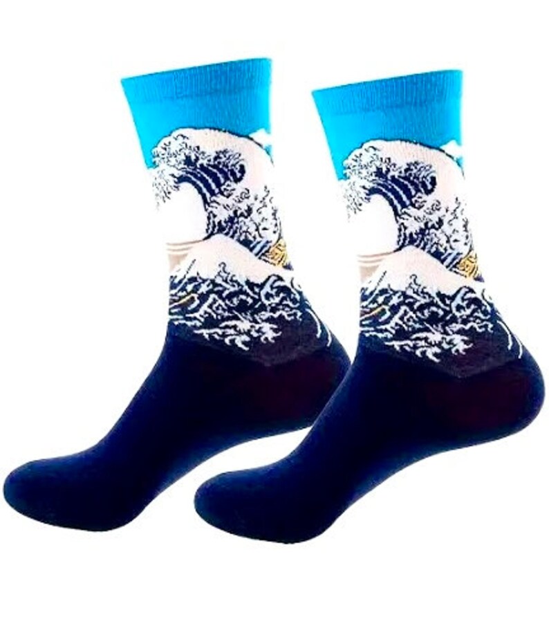 Original Socks With Art the Great Wave off Kanagawa by Katsushika ...