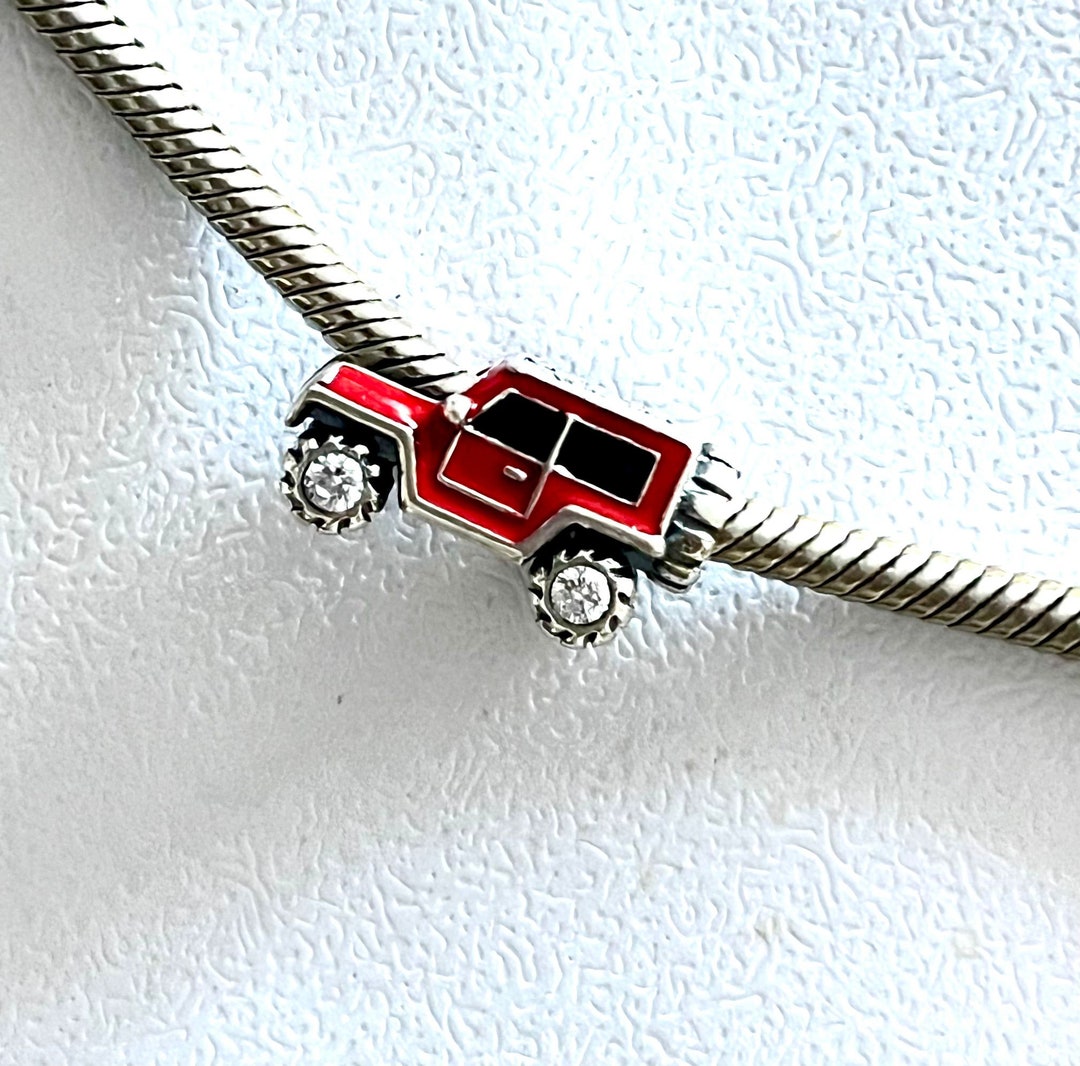 Nice Red Truck Jeep Charm to Use on Pandora Bracelets or Other Brands ...