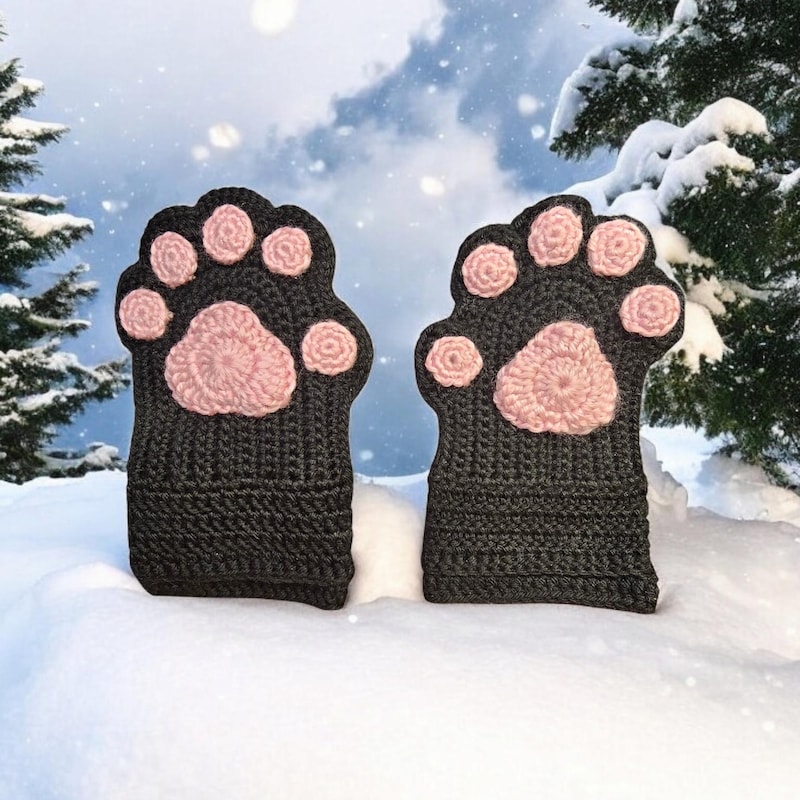 Cat Gloves - Etsy