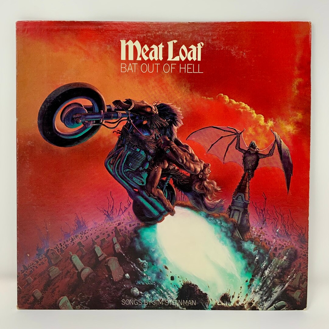 Authentic 1977 Meatloaf Bat Out of Hell VG Vinyl LP Reprise Records Epic PE 34974 - Etsy