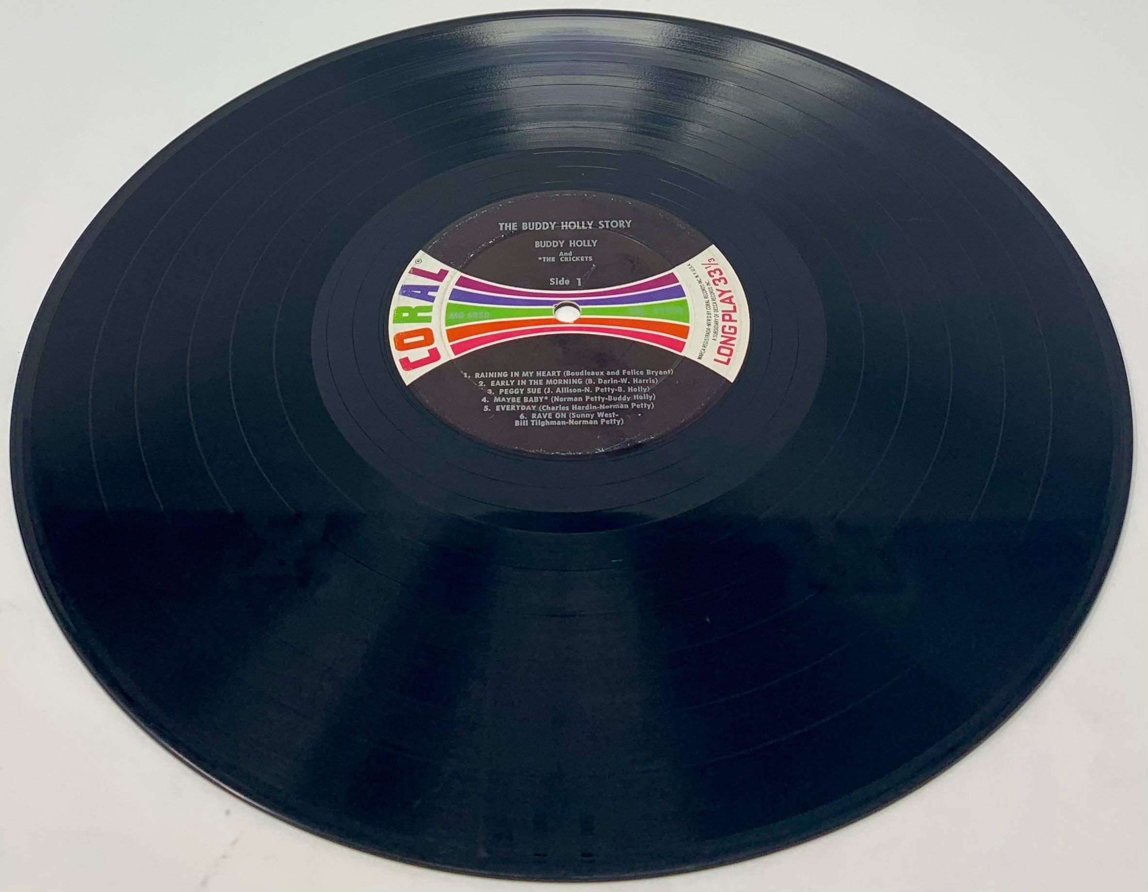 Authentic Buddy Holly the Buddy Holly Story VG Mono Vinyl LP Coral CRL ...