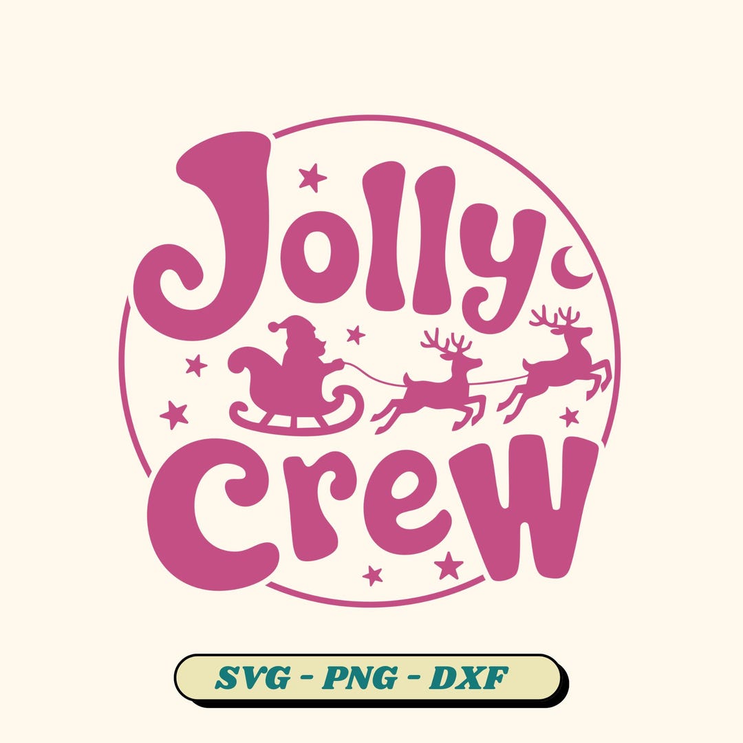 Christmas Jolly Crew SVG, Family Christmas Svg, Merry Christmas ...