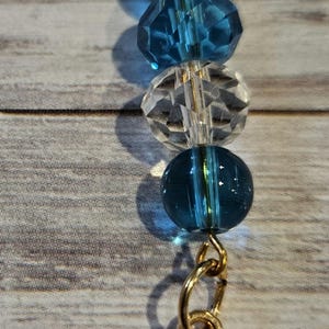 Blue Moon Keychain - Beaded Keychains With Moon-themed Charm Beaded Bag ...