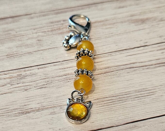 Cat Keyring, Pretty Cat Keychain, Orange, Keyring for Women, Stocking ...