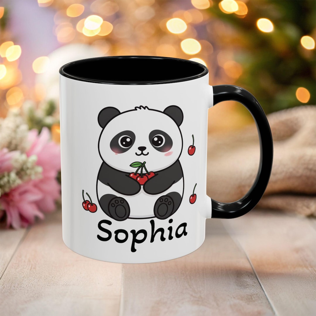 Personalized Panda Coffee Mug - Cute Animal Lover Gift, Custom Mug Fun ...